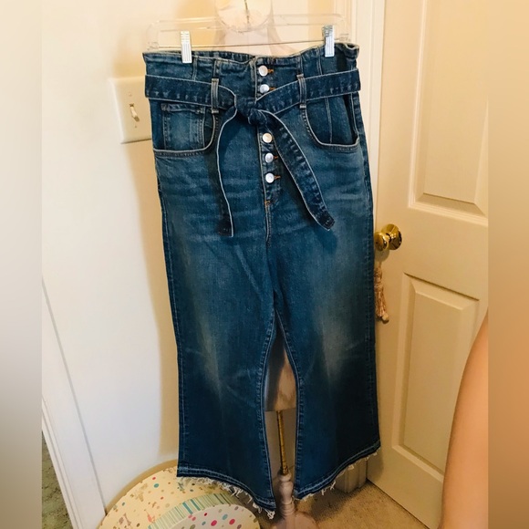 Veronica Beard | Jeans | Veronica Beard High Rise Wide Leg Corset Jeans Nwt Marlene Size 32 30 ...